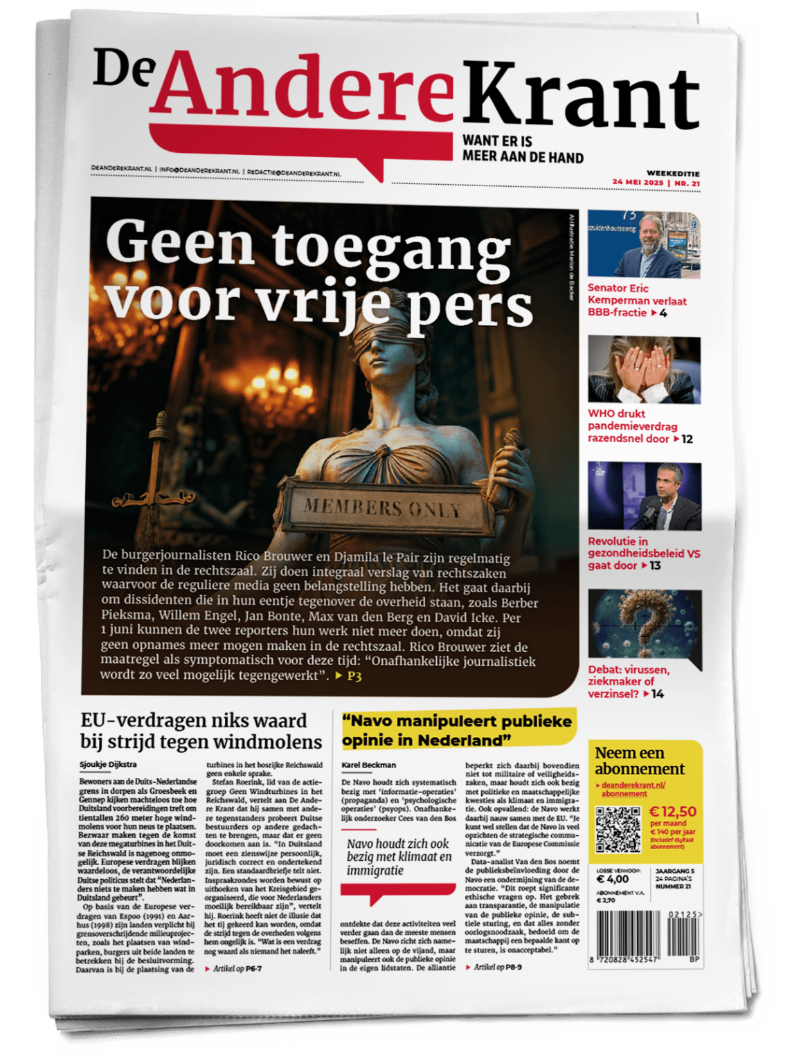 Onafhankelijke pers geweerd uit rechtbanken - De Andere Krant